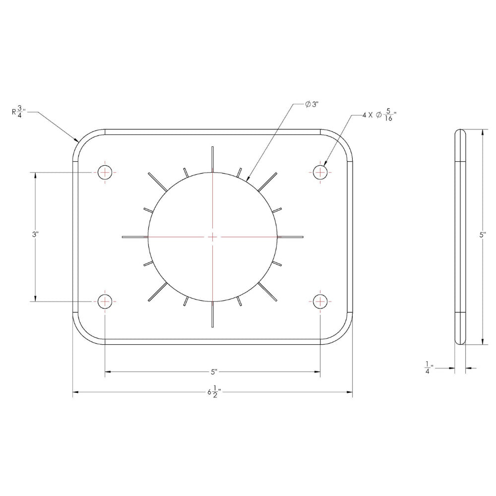 TACO Grand Slam 300 Universal Backing Plate fGS300 GS390 Pair BP0300BSY1 – El Capitan Marine ...