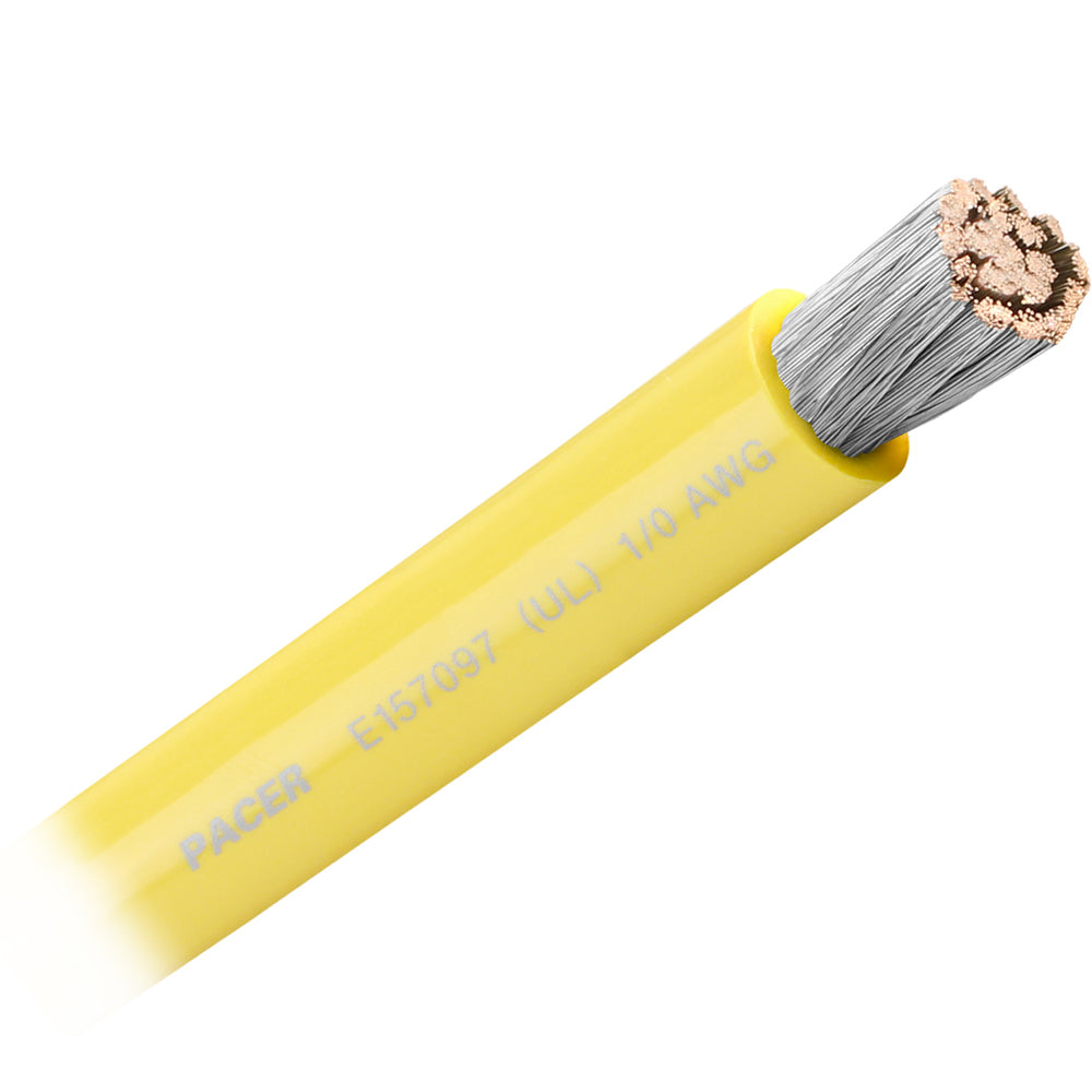 Pacer Yellow 10 AWG Battery Cable Sold By The Foot WUL10YLFT – El ...